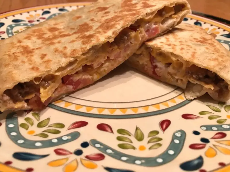 Homemade Crunchwrap Supreme with Beef - Vintage Cooking