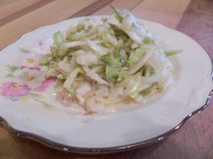 Homemade Freezer Cole Slaw Recipe - Vintage Cooking